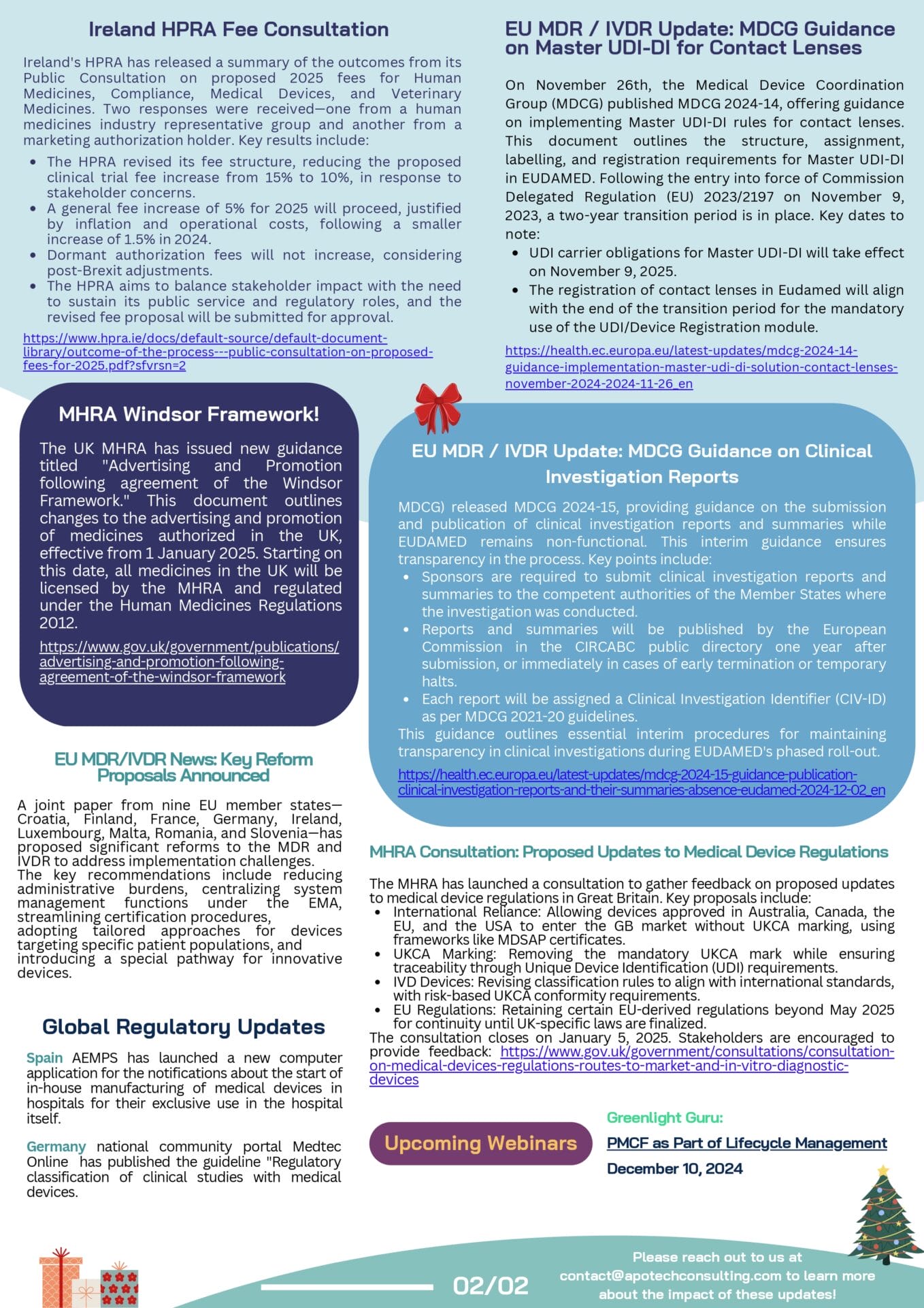 December 2024 Newsletter - Apotech